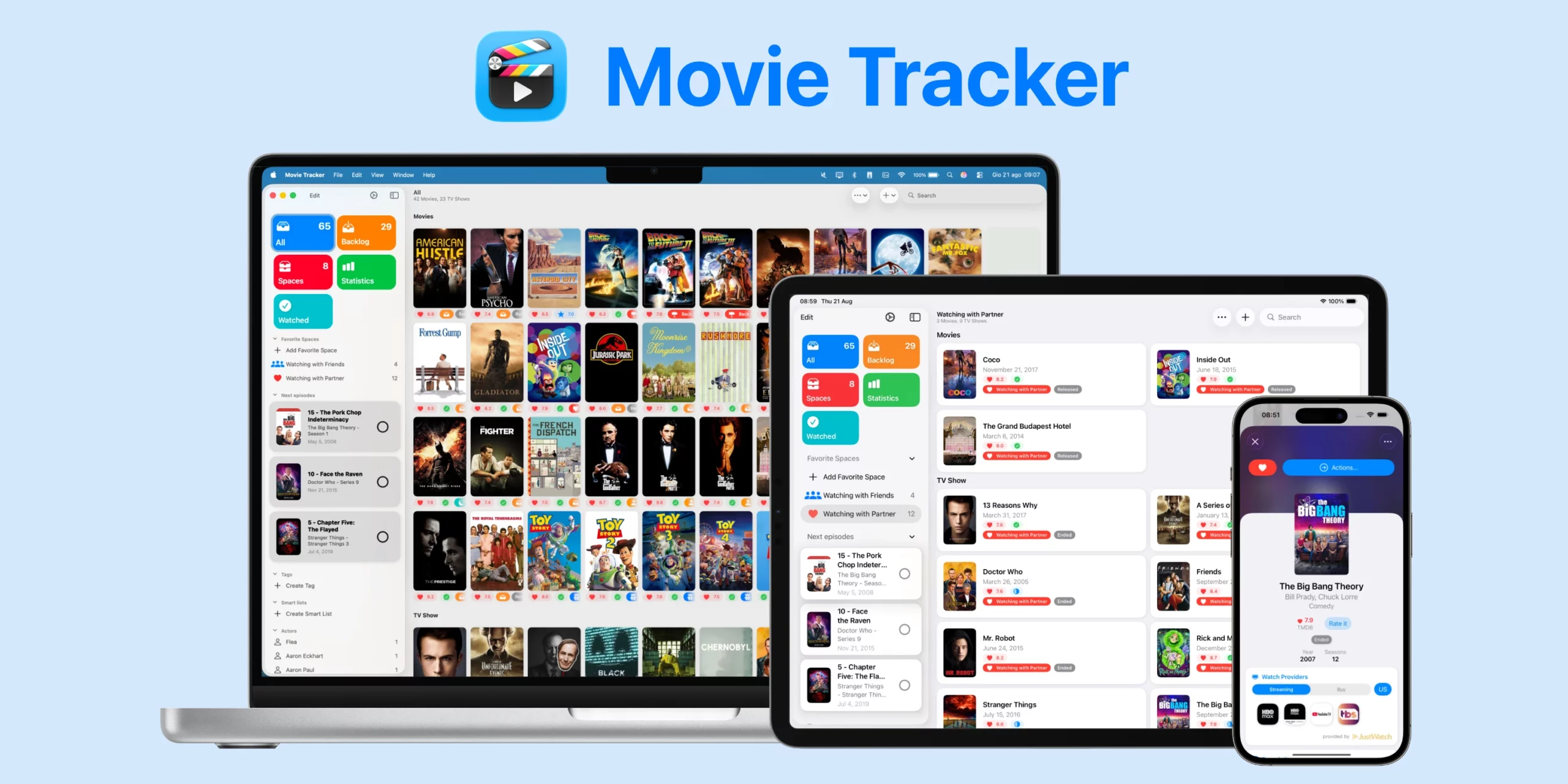 Movie Tracker: Watchlist track for iPhone, iPad and Mac